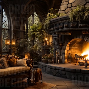 Whimsical Fantasy Virtual Backgrounds | 3 Pngs | Zoom Background ...