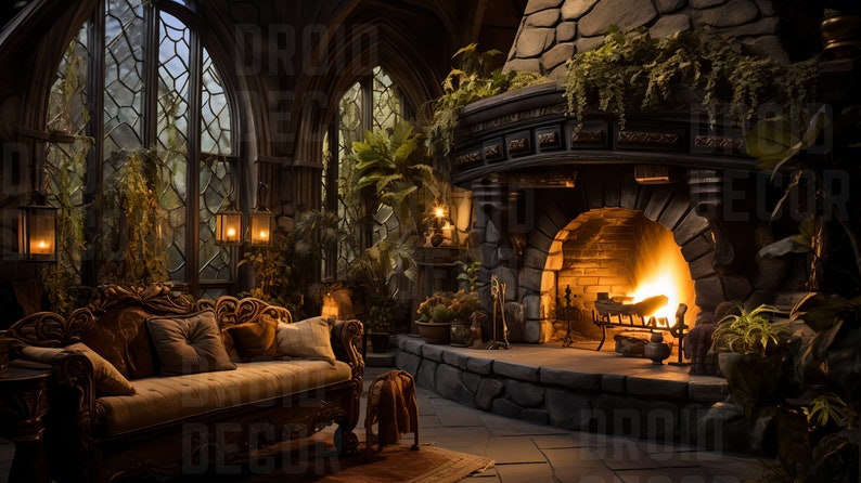 Whimsical Fantasy Virtual Backgrounds | 3 Pngs | Zoom Background ...