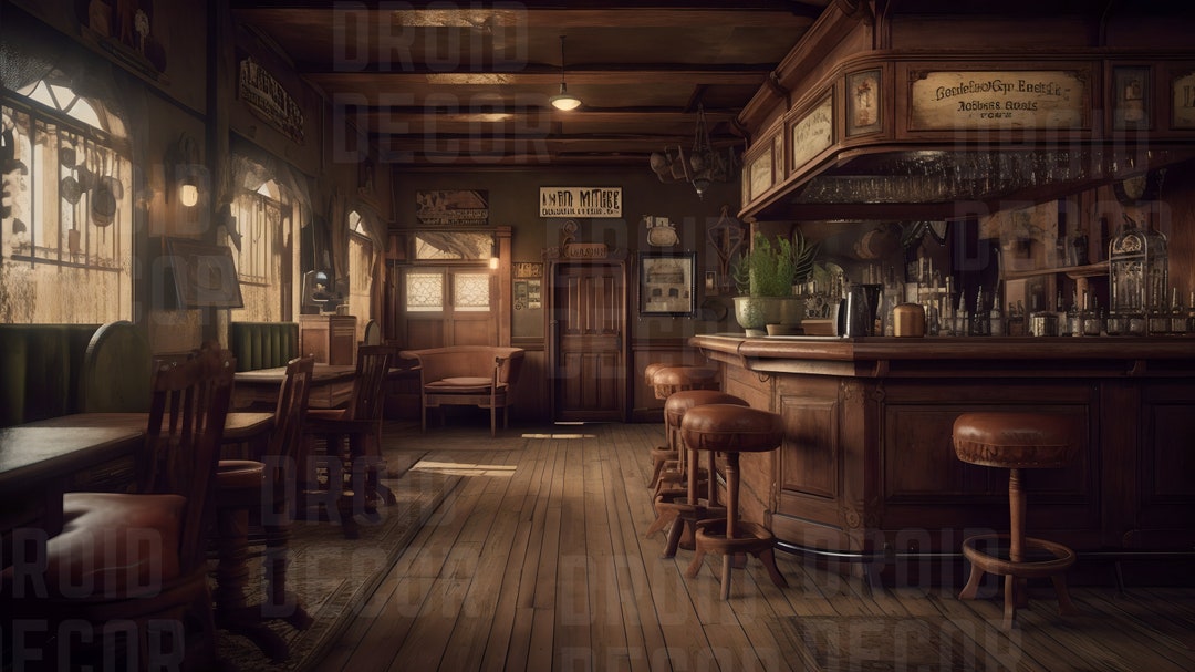 Western Saloon Virtual Background | for Zoom Happy Hours & Events | PNG - Etsy