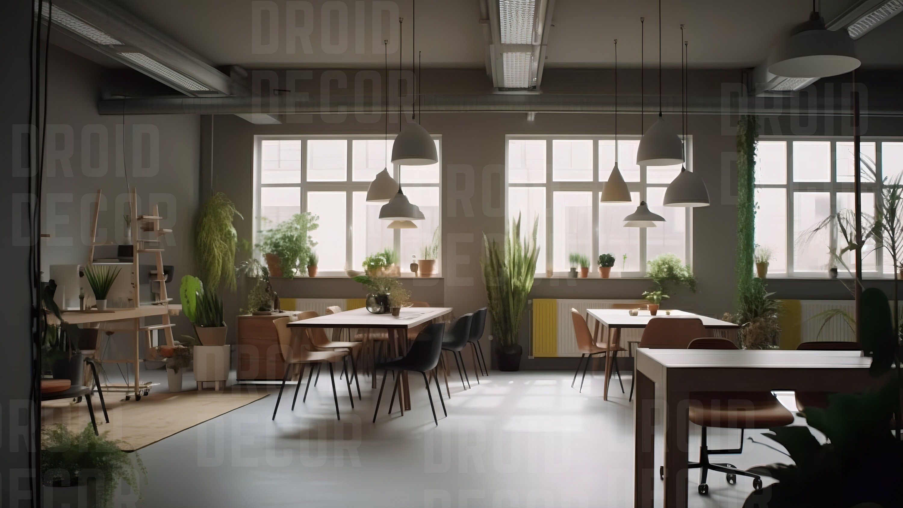 Vibrant Co-working Space Virtual Background | PNG | Zoom Background ...