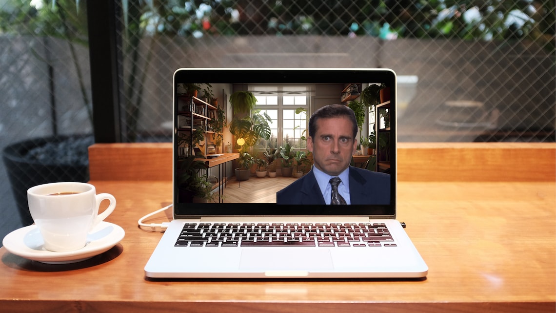 Cozy Home Office Virtual Backgrounds | 3 Pngs | Desktop Wallpaper ...