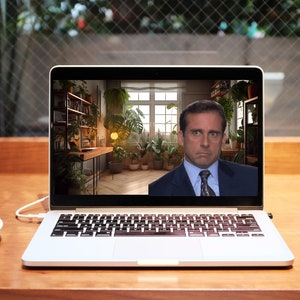 Cozy Home Office Virtual Backgrounds | 3 Pngs | Desktop Wallpaper ...