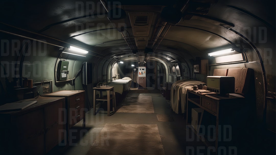 Apocalyptic Underground Bunker Virtual Backgrounds Pngs Desktop ...