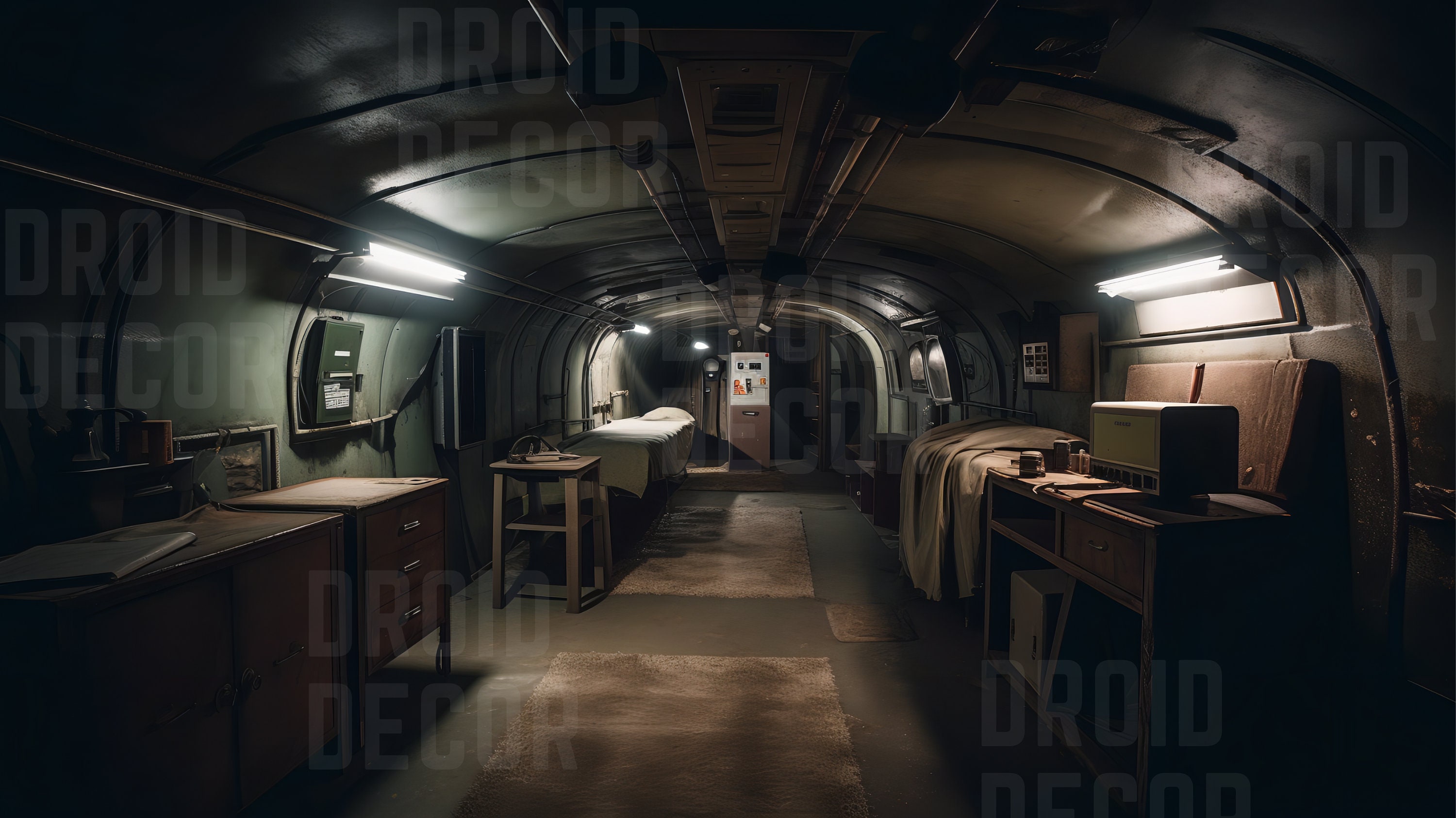Apocalyptic Underground Bunker Virtual Backgrounds Pngs Desktop ...