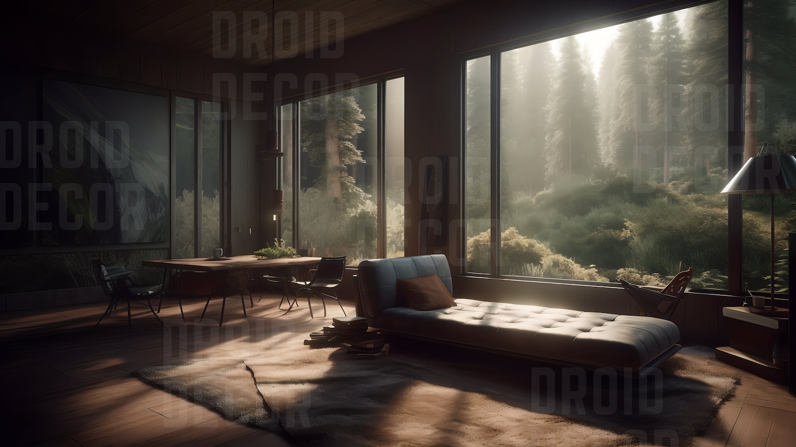 Modern Mountain Home Virtual Backgrounds| Pngs | Zoom Background ...