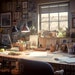 Cozy Home Office Virtual Backgrounds | 3 Pngs | Desktop Wallpaper ...