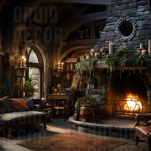 Whimsical Fantasy Virtual Backgrounds | 3 Pngs | Zoom Background ...