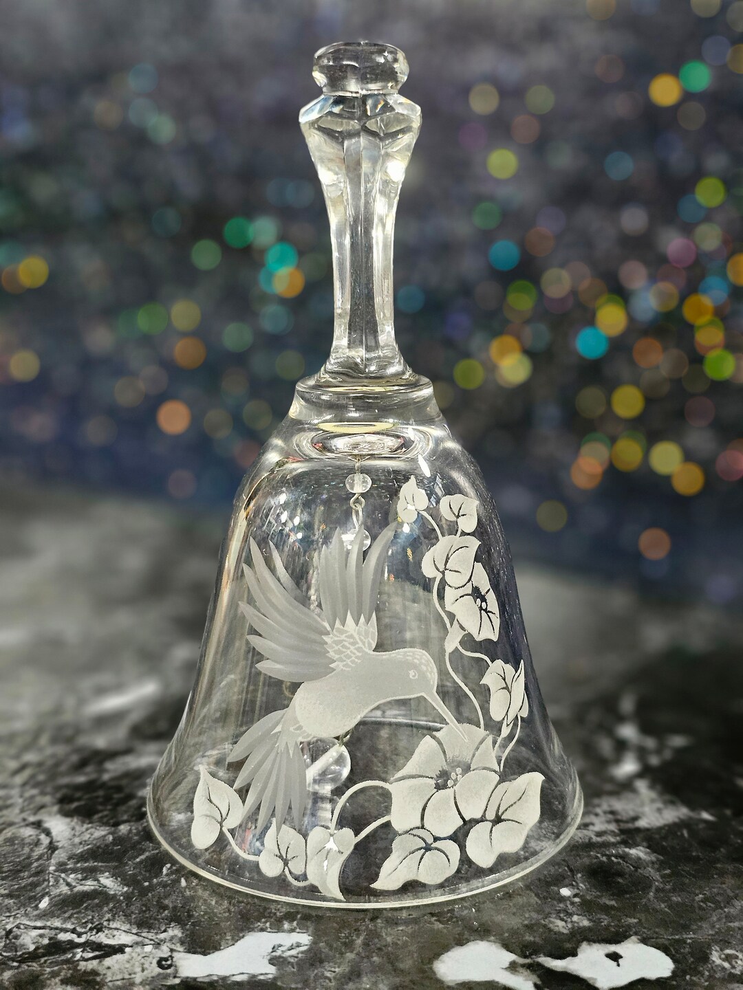 Vintage Avon Crystal Dinner Bell. Hand Cut Created in West Germany ...