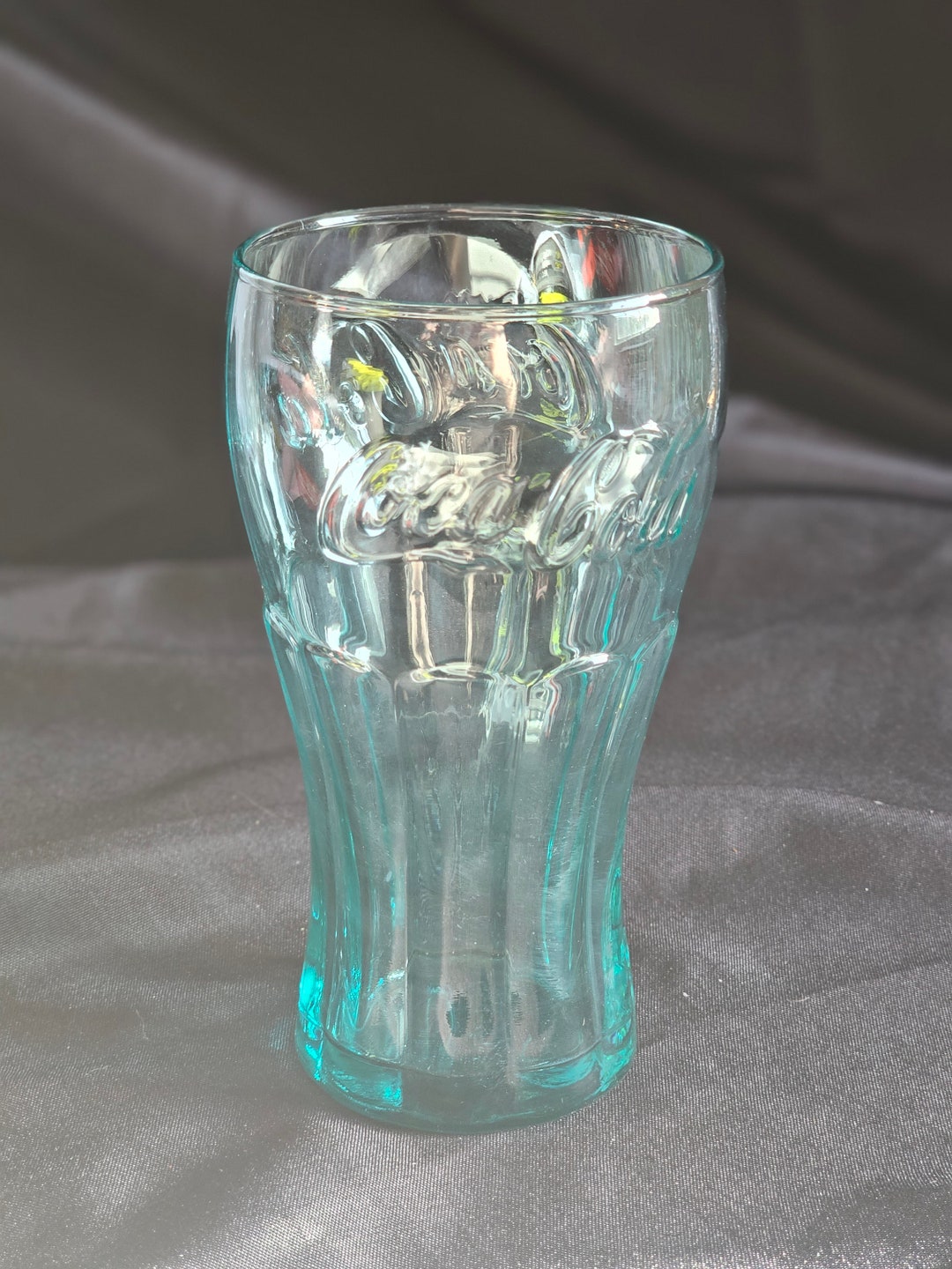 Vintage Coca Cola Blue Teal Colored Glass Large Glass Cup Tumbler - Etsy