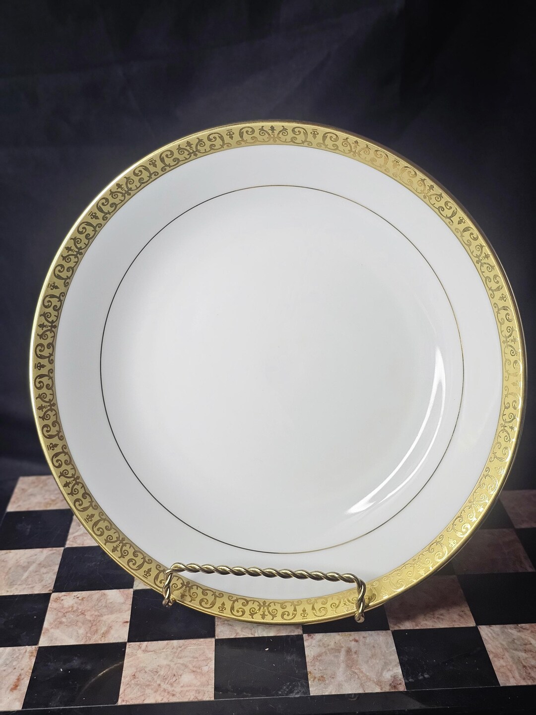 Vintage Individual Pasta Bowl Gold Buffet by Royal Gallery, Made in Sri ...