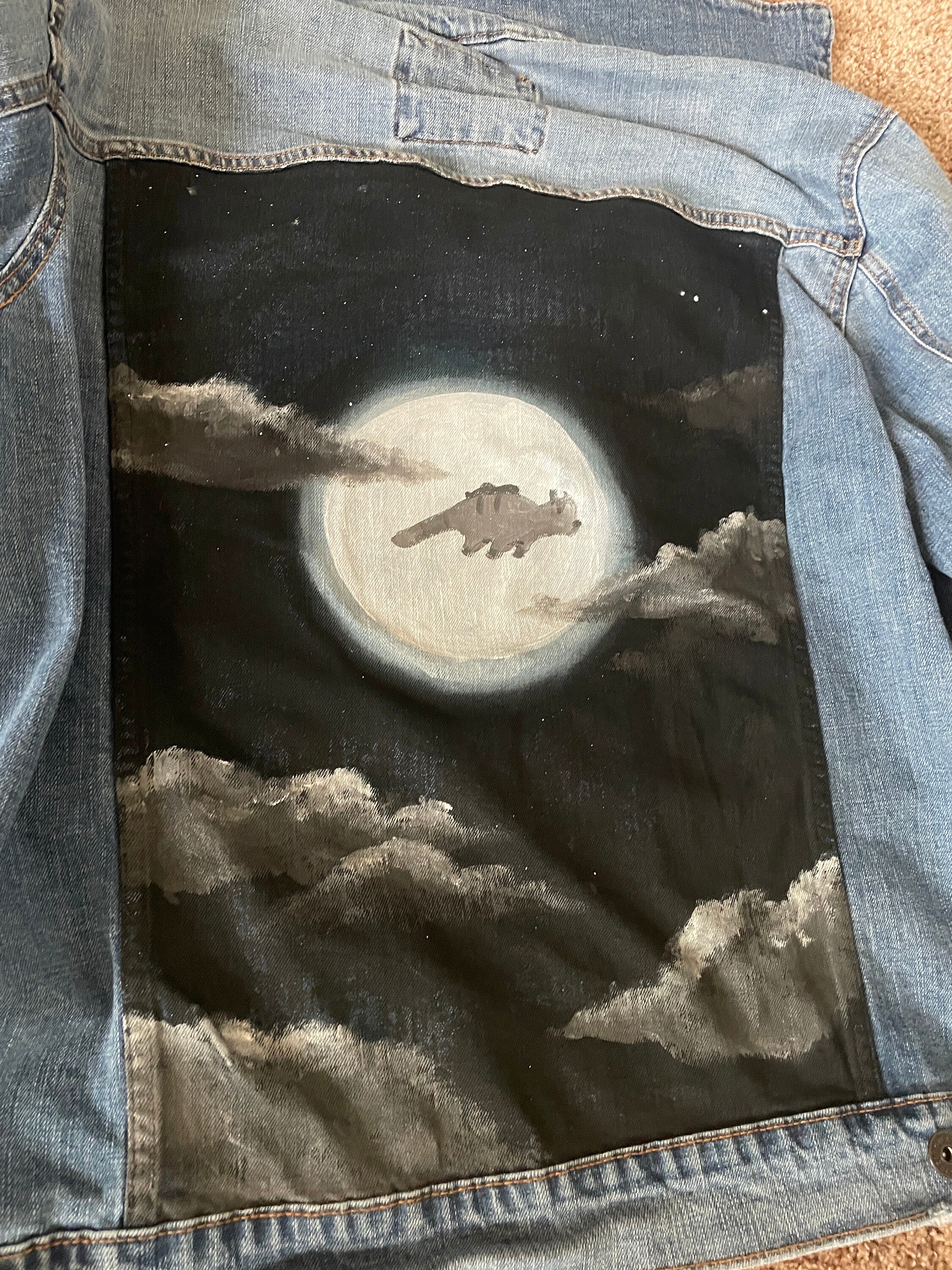 Custom Painted Jean Jacket - Etsy