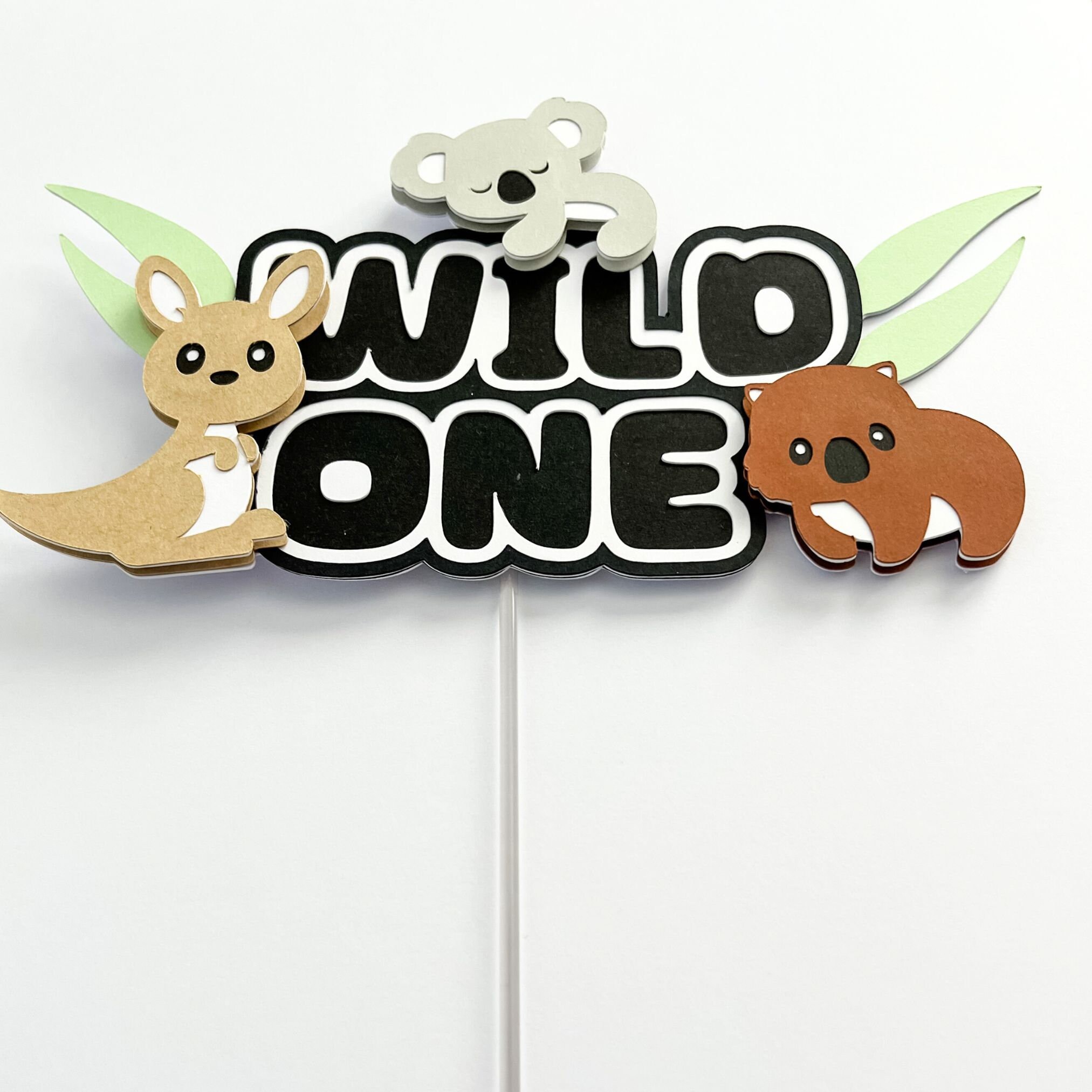 Wild One Aussie Animal Cake Topper Australian Animal - Etsy