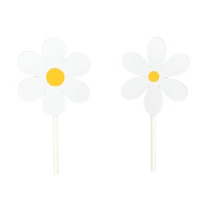 Daisy Cupcake Toppers Daisy Theme Birthday Baby Shower - Etsy