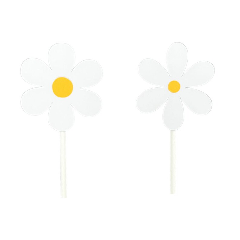 Daisy Cupcake Toppers Daisy Theme Birthday Baby Shower - Etsy