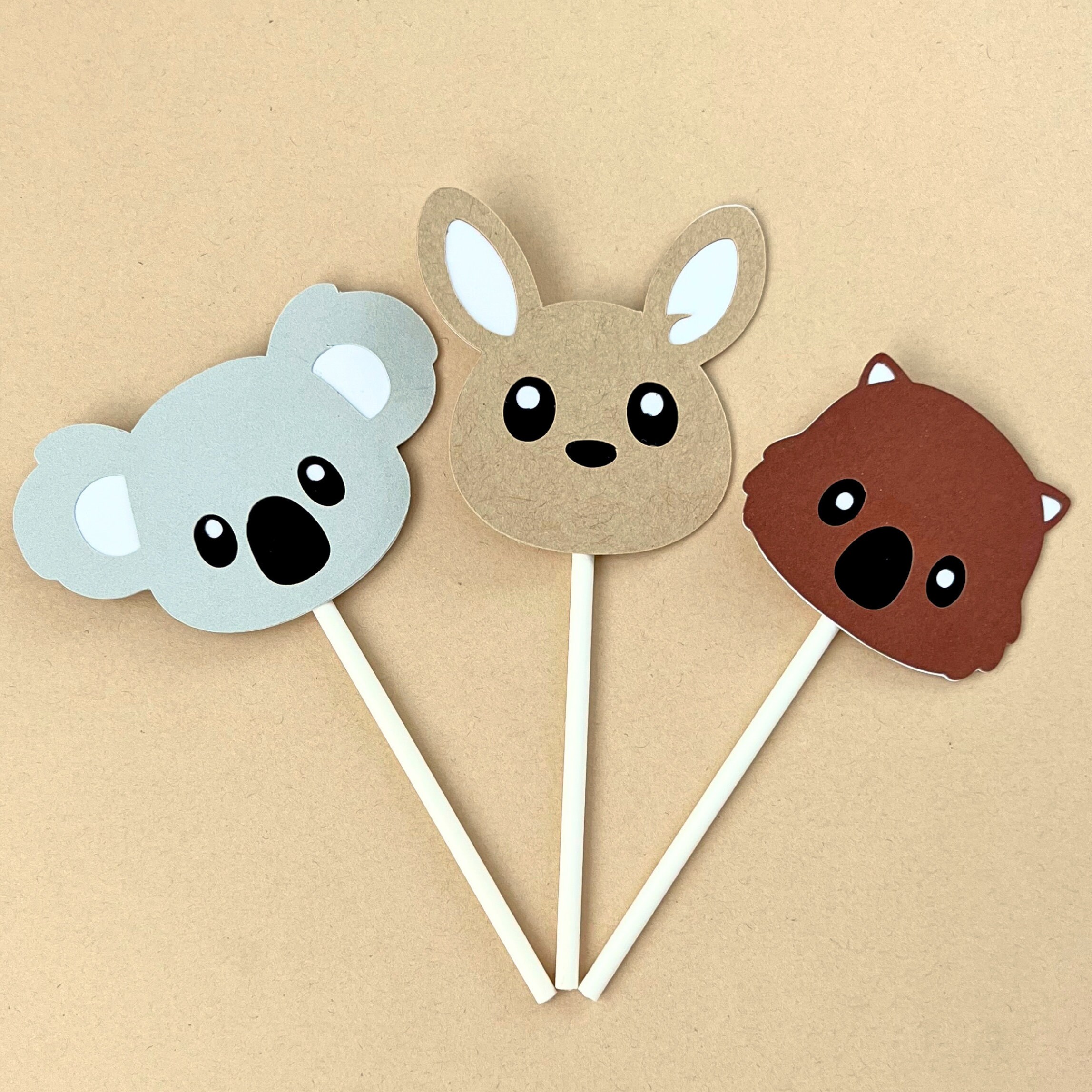 Wild One Aussie Animal Cake Topper Australian Animal Birthday Party ...