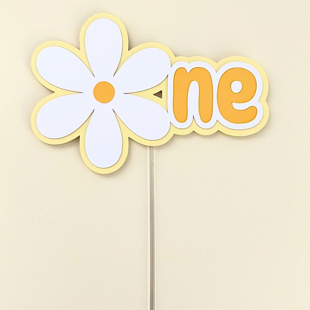 Daisy Cake Topper Daisy Flower Cake Topper Daisy Flower Pink Yellow ...