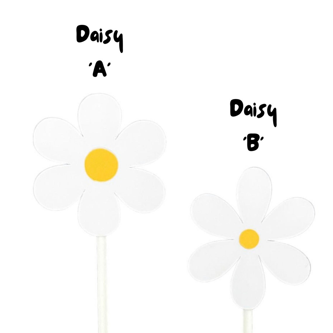 Daisy Cupcake Toppers Daisy Theme Birthday Baby Shower First Birthday ...