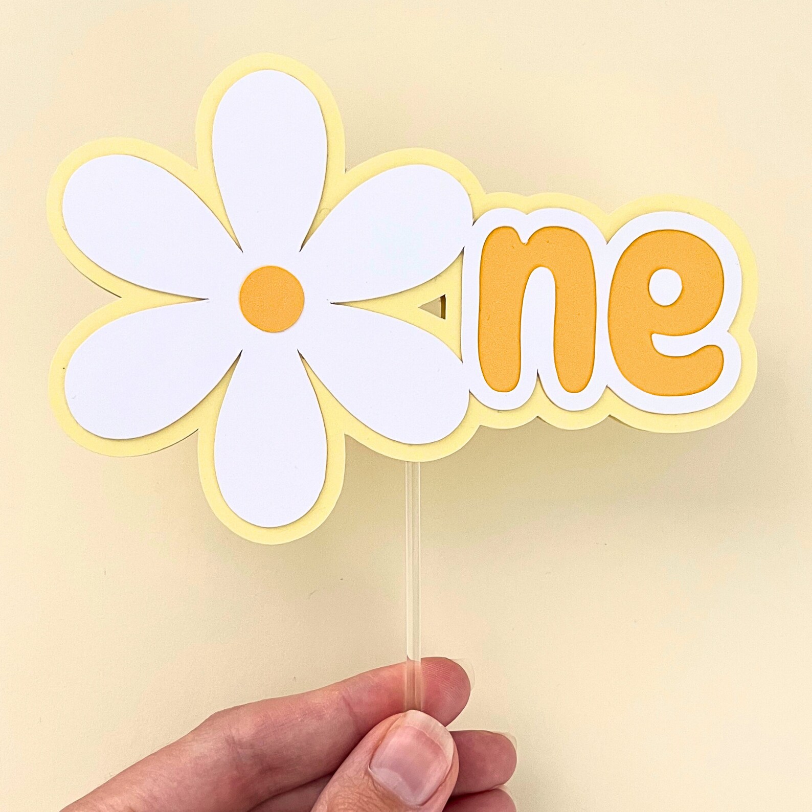 Daisy Cake Topper Daisy Flower Cake Topper Daisy Flower Pink Yellow ...