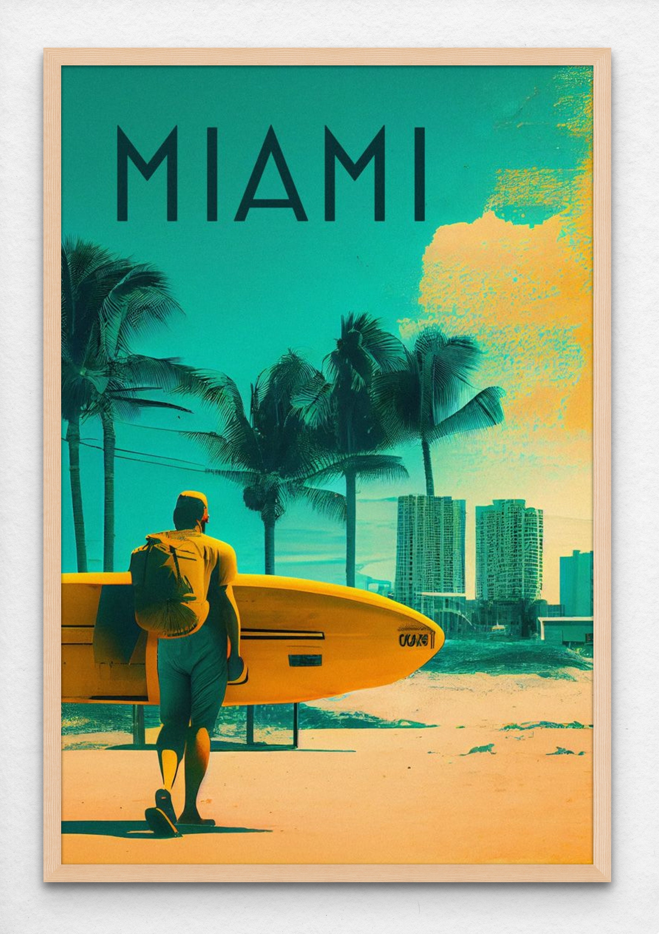 Retro City Posters, Iconic American Destinations, Digital Printable ...