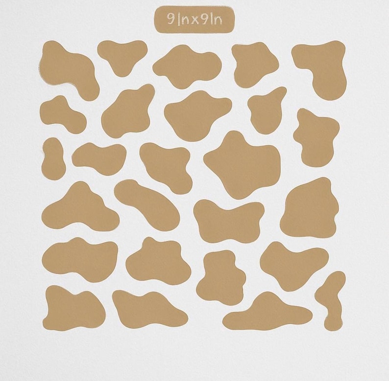 Cow Print Vinyl Sheet: Waterproof Permanent Decal (12x12) - Etsy