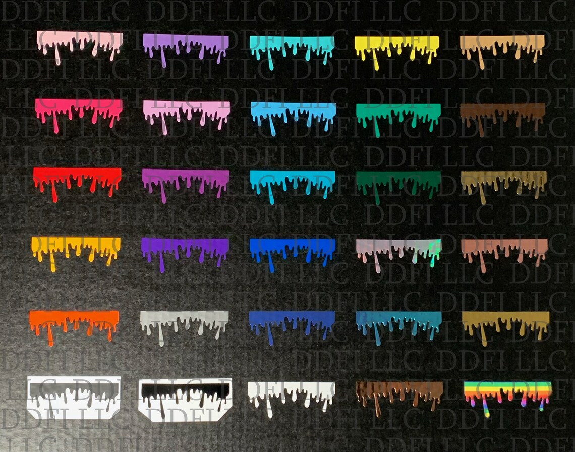 Vinyl Drip Decal | Tumbler DIY Sticker | Fits Perfectly on 16 and 24oz ...