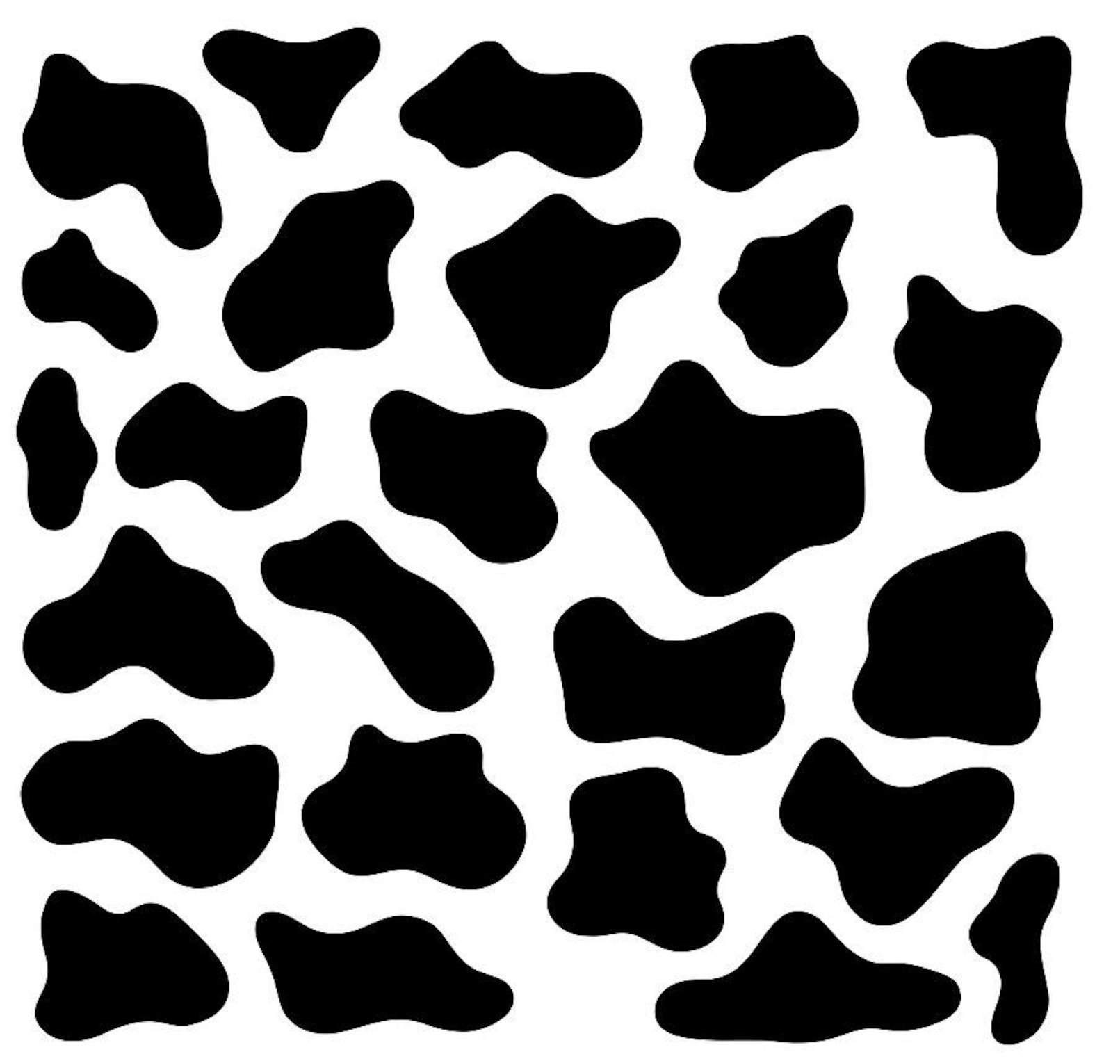 Cow Print Vinyl Sheet: Waterproof Permanent Decal (12x12) - Etsy