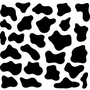 Cow Print Vinyl Sheet: Waterproof Permanent Decal (12x12) - Etsy