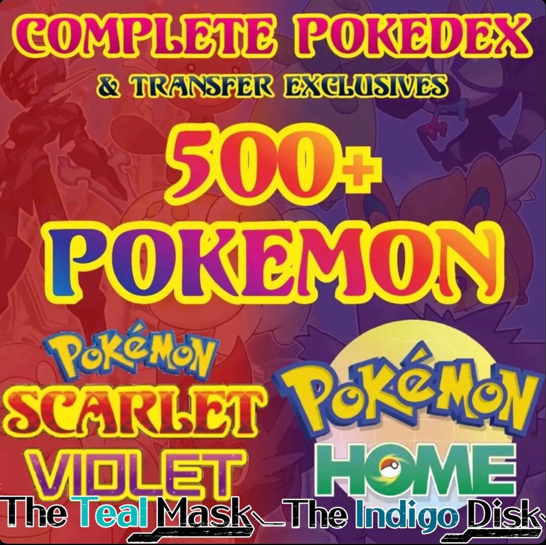 Pokemon Scarlet & Violet Complete Paldea Pokédex Shiny/non/6iv/ev ...