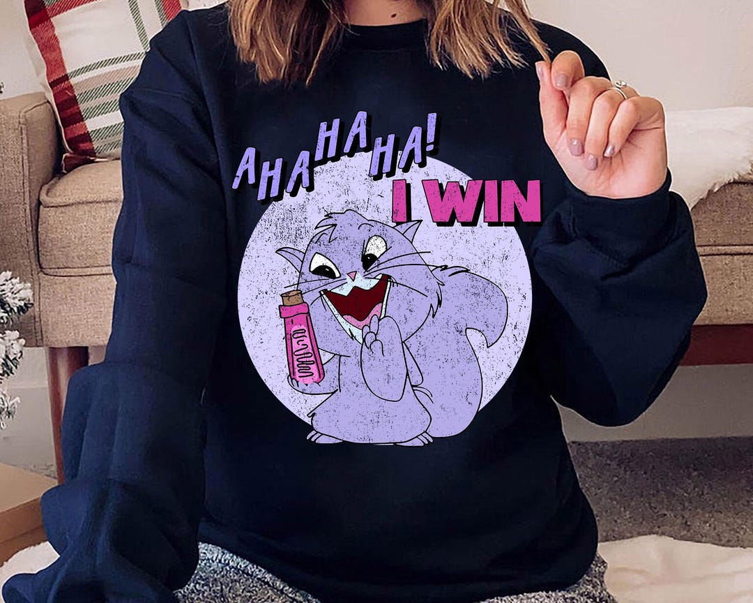 Retro 90s Disney Yzma Cat Ahaha I Win Shirt, the Emperor’s New Groove ...