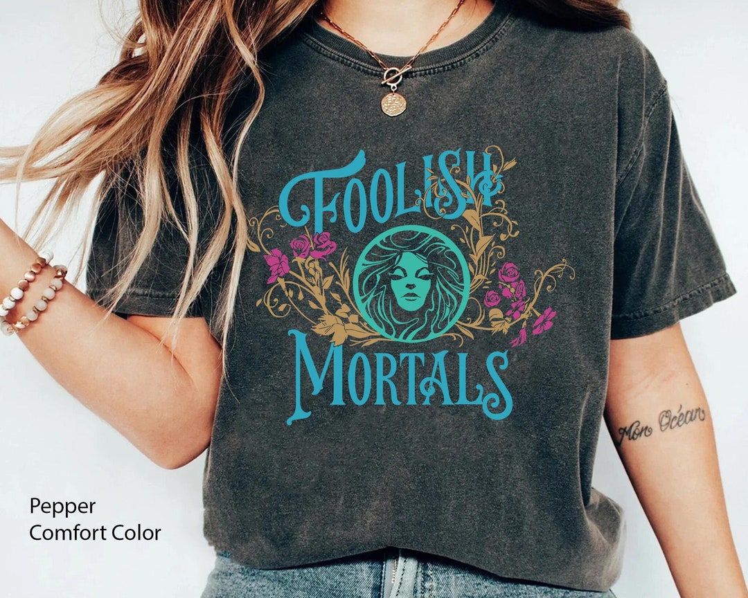 Vintage Madame Leota Foolish Mortals Comfort Colors Shirt, Disney Haunted Mansion T-shirt ...