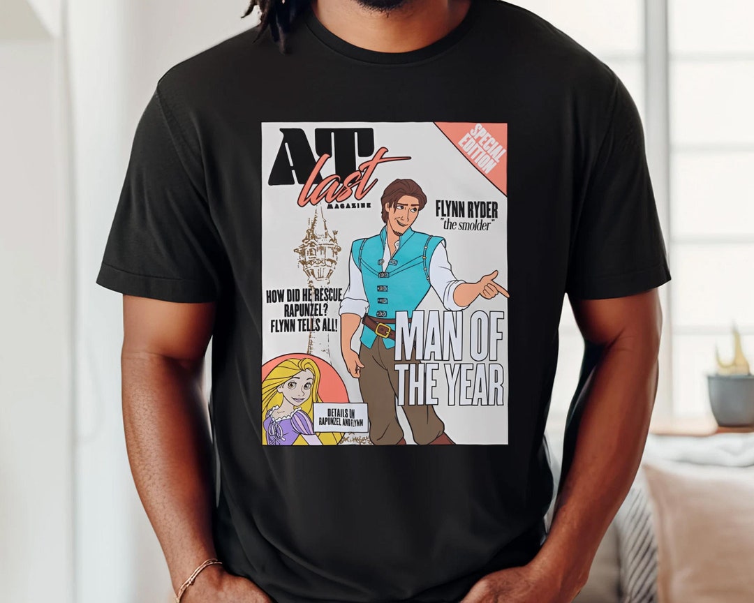 Flynn Rider Magazine Cover Comfort Colors T-shirt, Tangled Rapunzel ...
