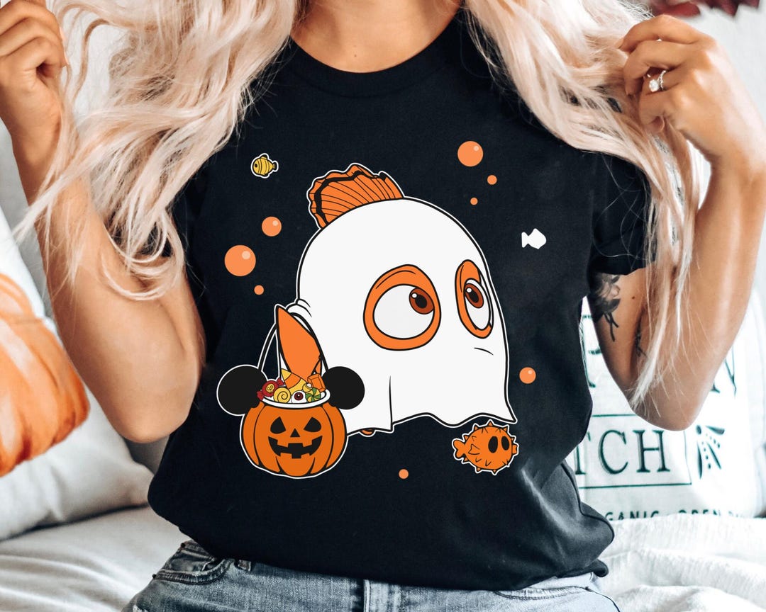 Disney Finding Nemo Halloween Boo Comfort Colors Shirt, Cute Little ...
