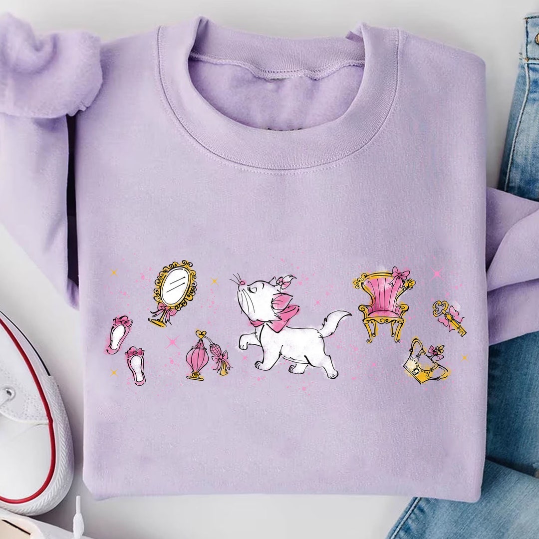 Marie Cat Minimalist Watercolor Comfort Colors Shirt, the Aristocats ...