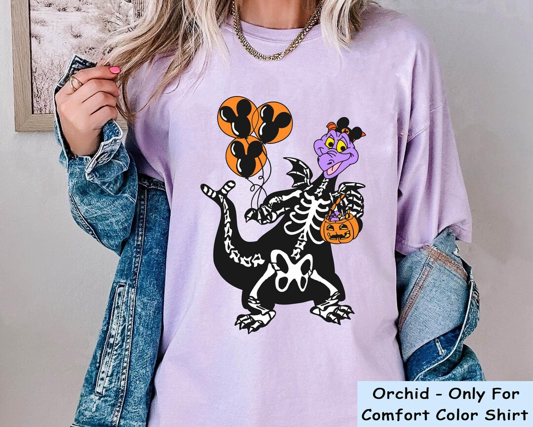 Figment Dragon Skeleton Costume With Halloween Balloon Pumpkin Comfort ...
