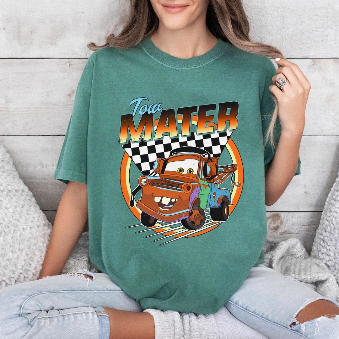 Vintage Tow Mater Checkerboard Racing Comfort Colors T-shirt, Disney ...