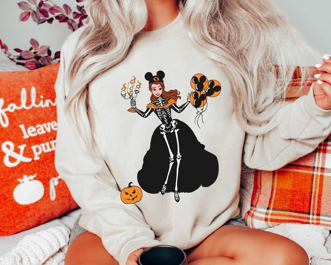 Belle Princess Skeleton Costume Comfort Colors T-shirt, Beauty and the ...