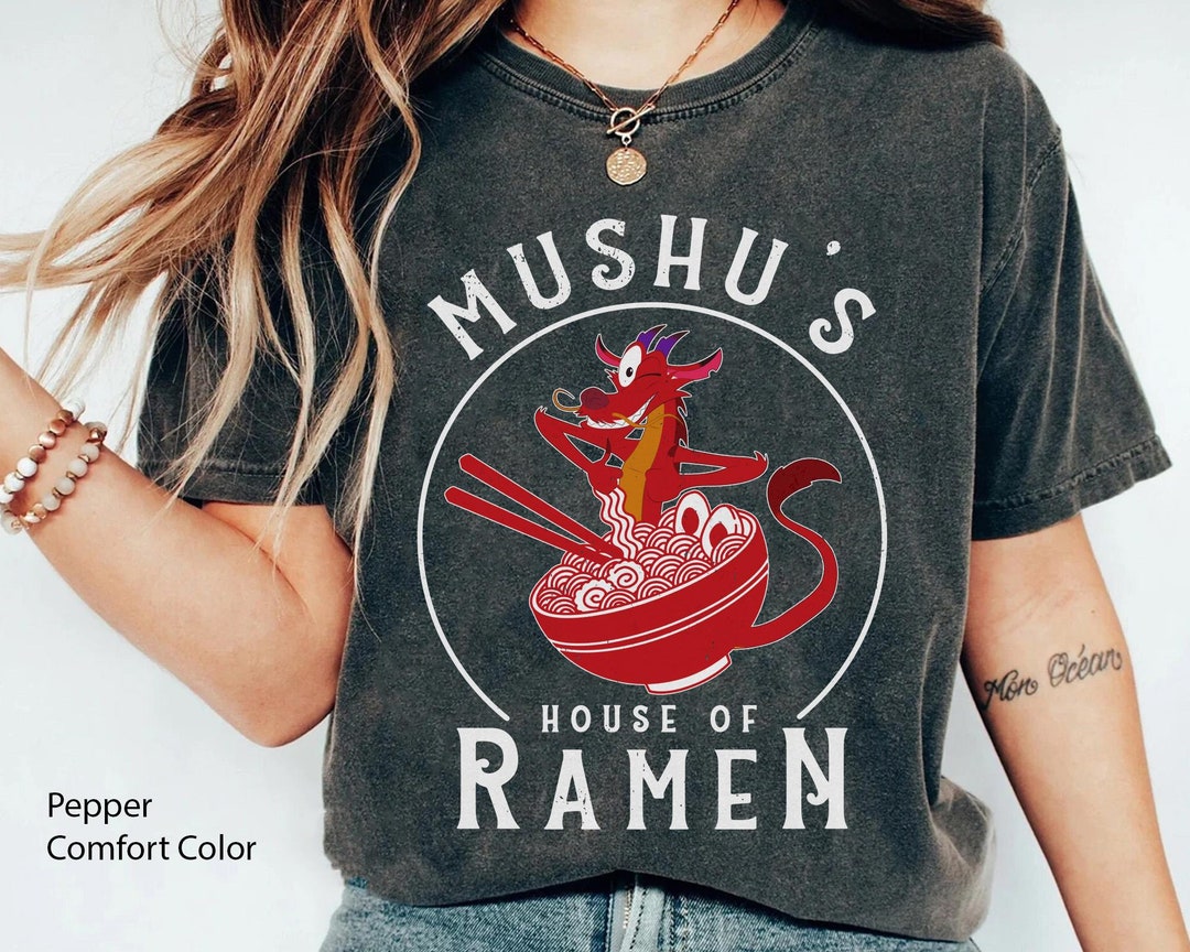 Retro Mushu's House of Ramen Comfort Colors T-shirt, Mulan Mushu Shirt ...