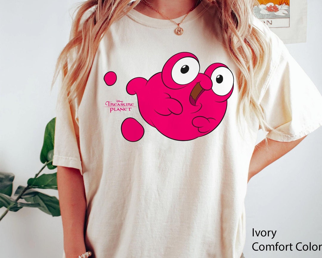 Retro Treasure Planet Morph Pink Blob Comfort Colors T-shirt, Cute Fish ...
