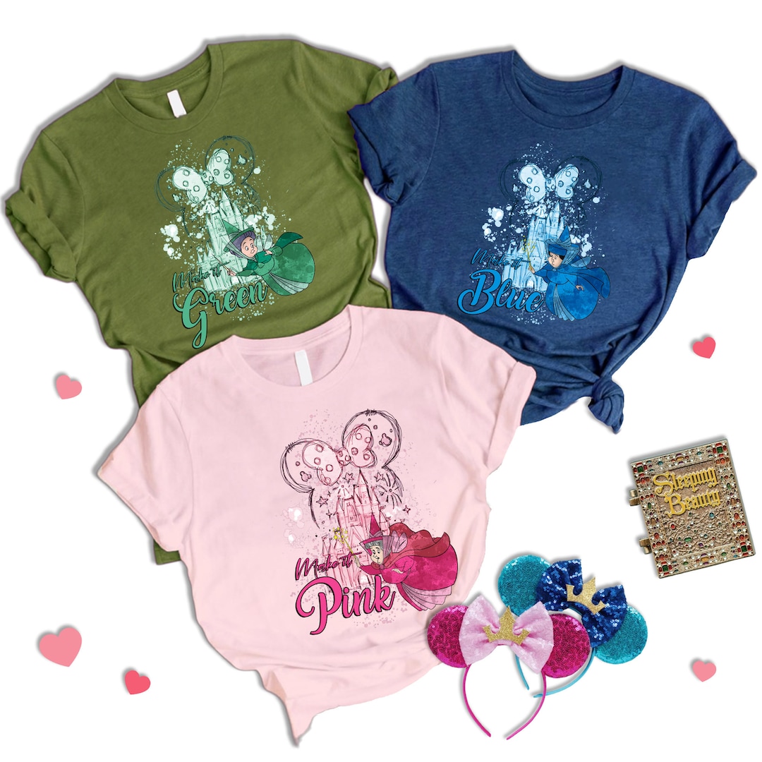 Fairy Godmother Flora, Fauna, Merryweather Castle Watercolor Matching ...