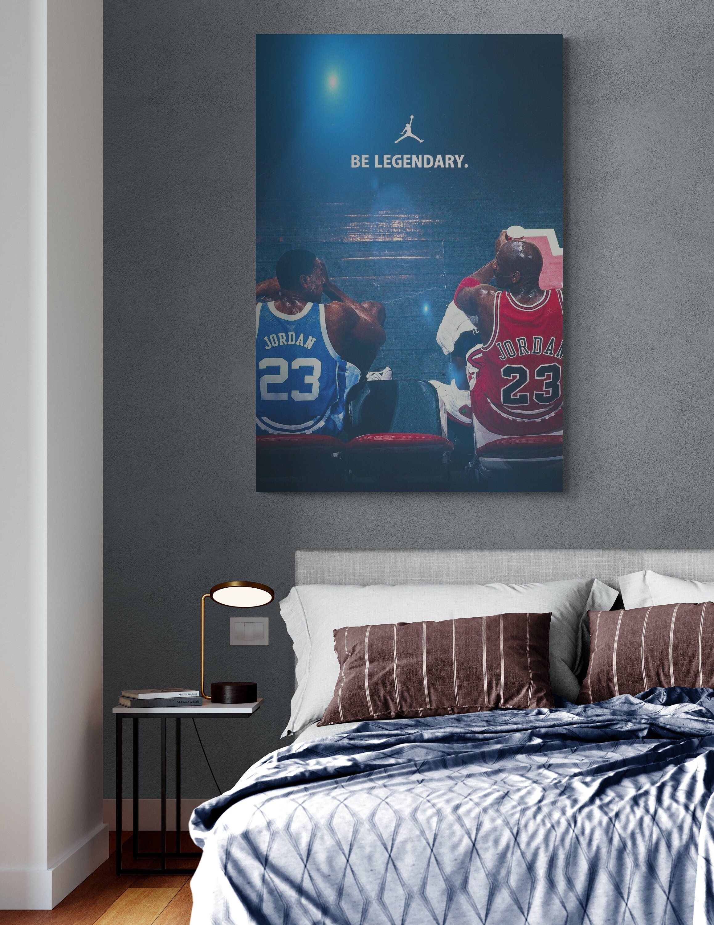 Michael Jordan: Be Legendary Poster or Canvas Masterpiece Ready to Hang ...