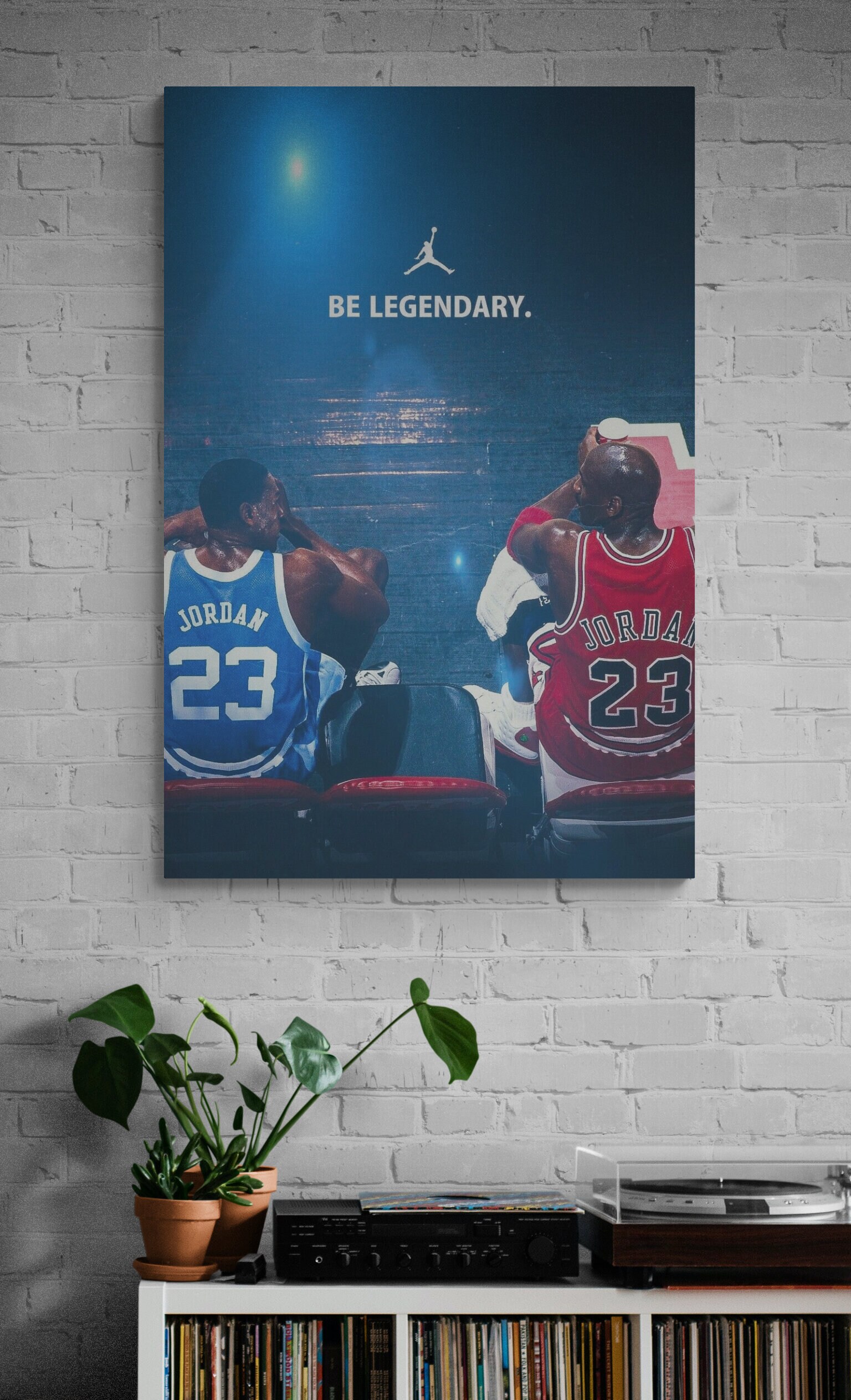 Michael Jordan: Be Legendary Poster or Canvas Masterpiece Ready to Hang ...