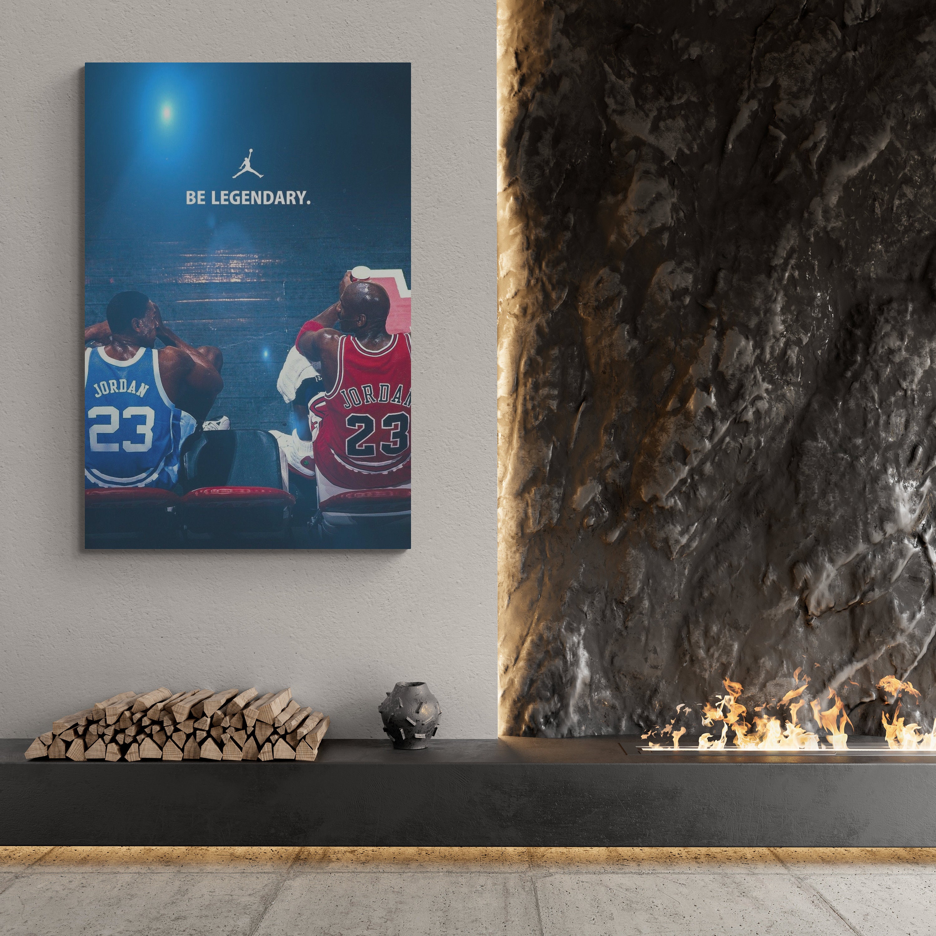 Michael Jordan: Be Legendary Poster or Canvas Masterpiece Ready to Hang ...