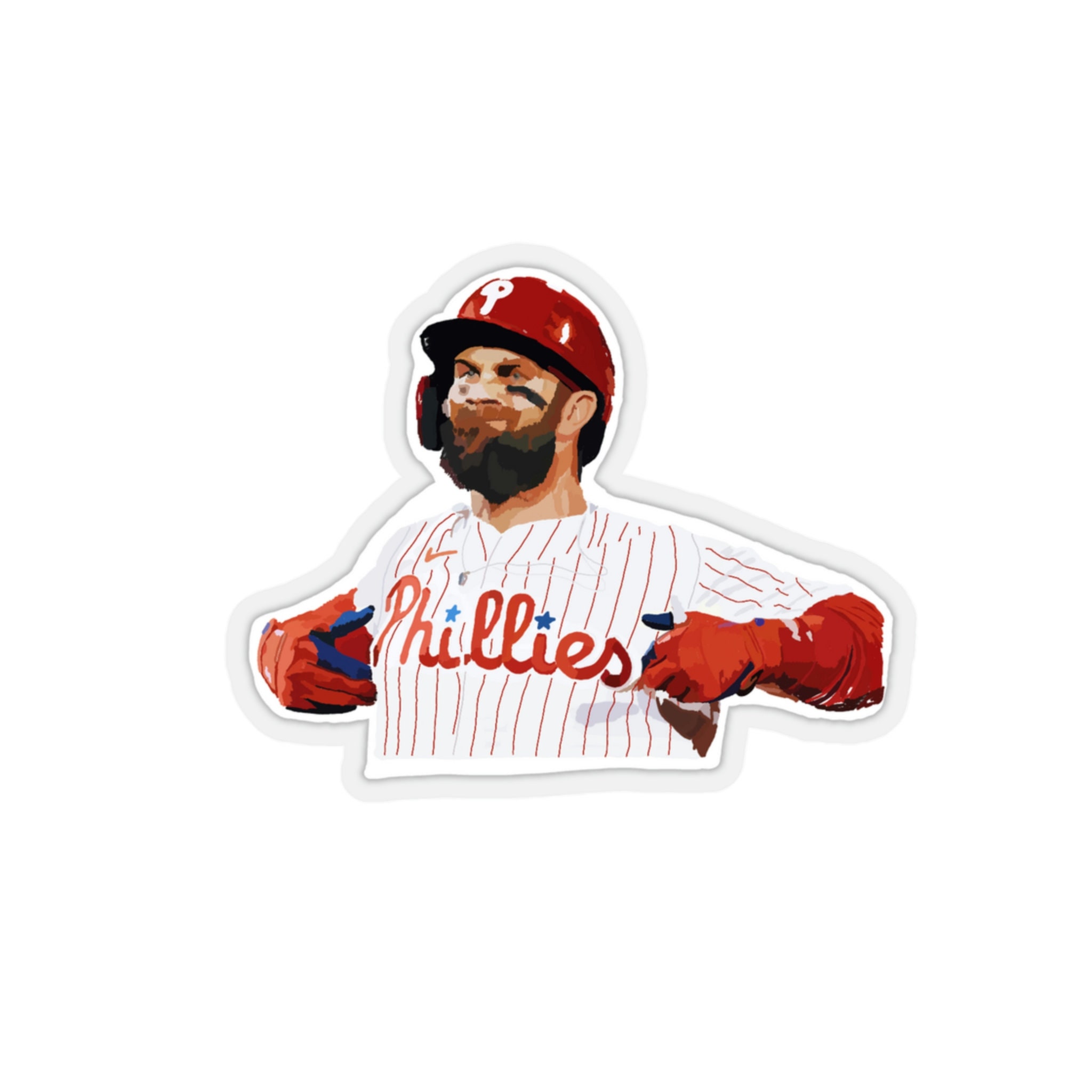 Bryce Harper Phillies Sticker - Etsy