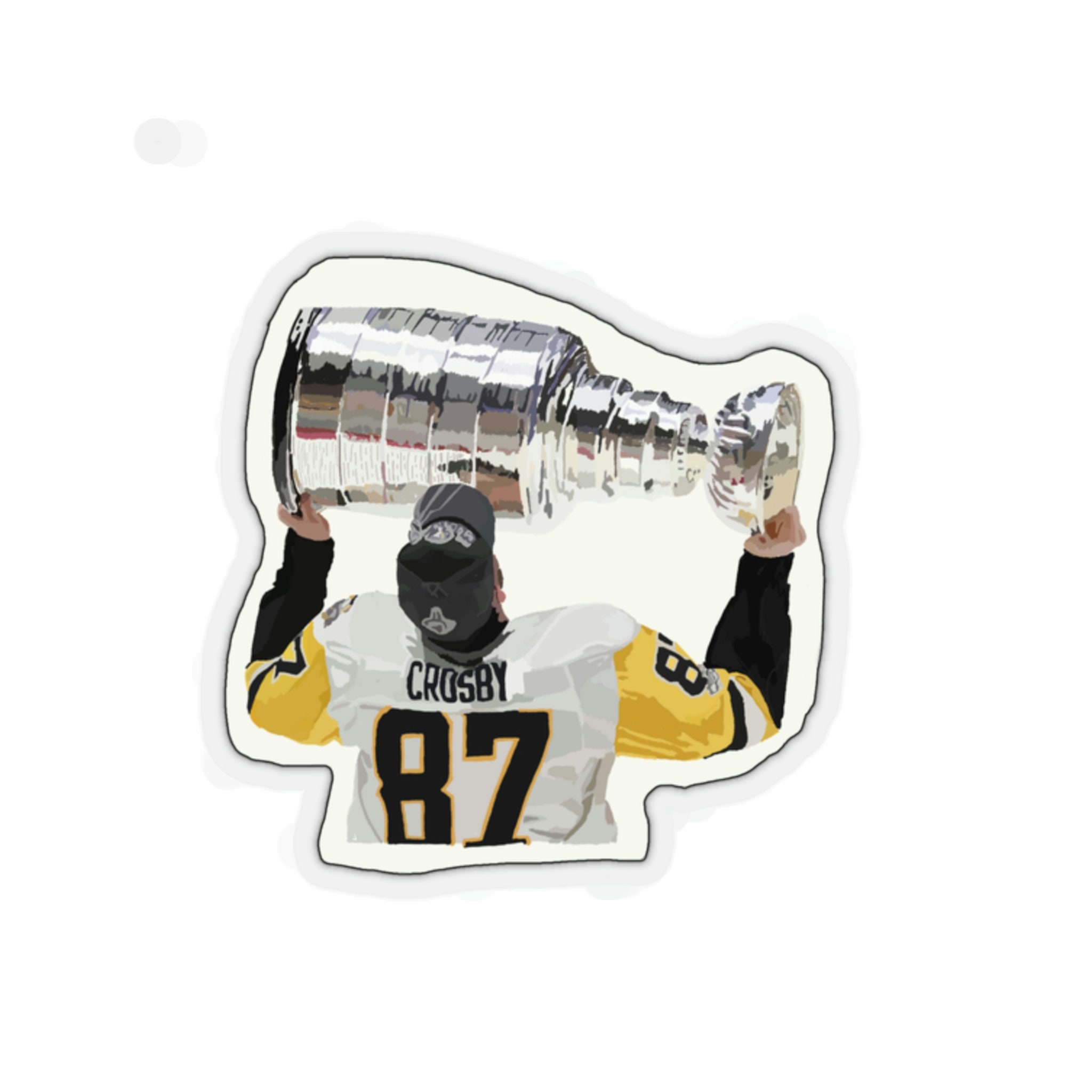 Sidney Crosby Kissing Stanley Cup Sticker - Etsy