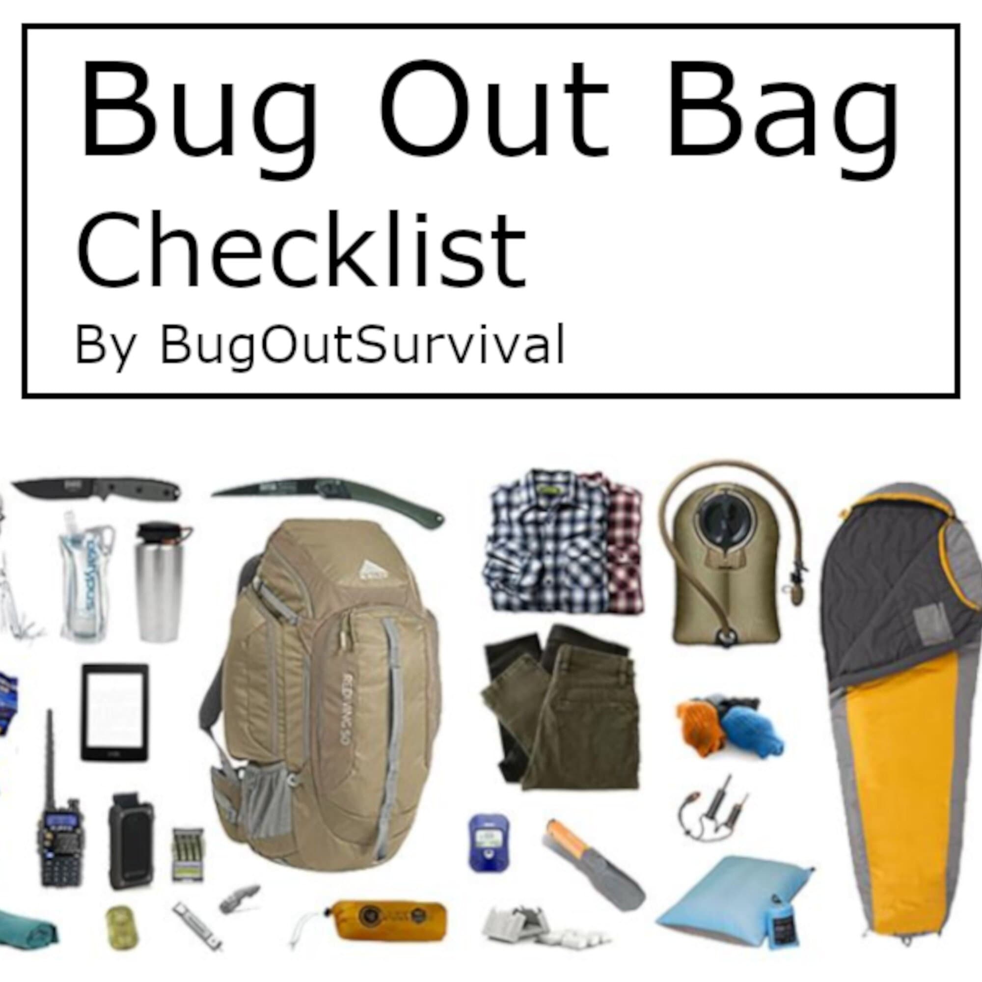 Ultimate Bug Out Bag Checklist Survival Kit Checklist - Etsy Ultimate Bug Out Bag Checklist Survival Kit Checklist - Etsy