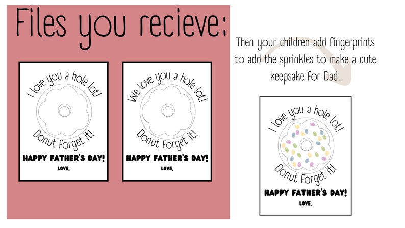 Father's Day Printable Craft for Kids - Easy DIY Fingerprint Art ...