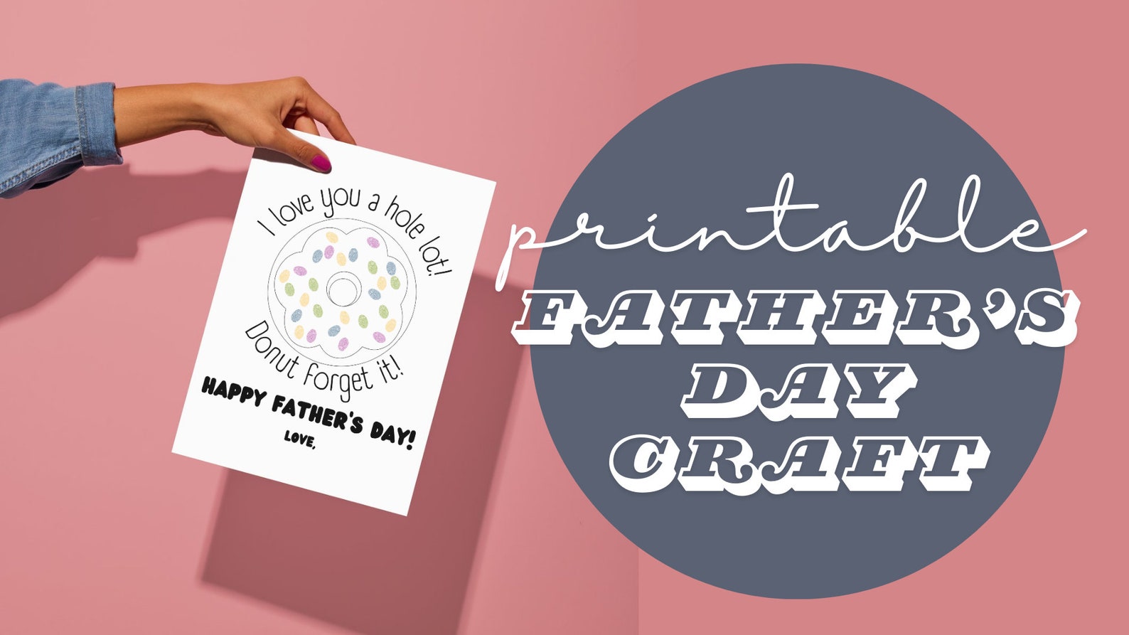 Father's Day Printable Craft for Kids - Easy DIY Fingerprint Art ...