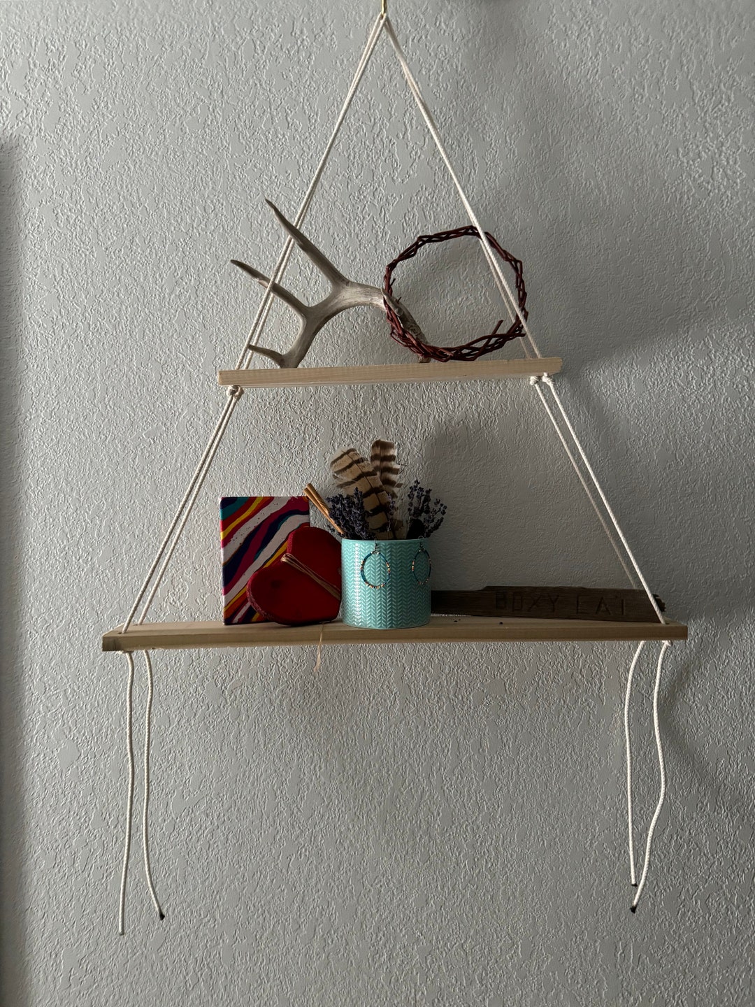 Hanging Triangle Shelf - Etsy
