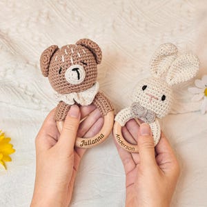 Custom Engraved Baby Rattle With Name, Newborn Baby Rattle, Engraved ...