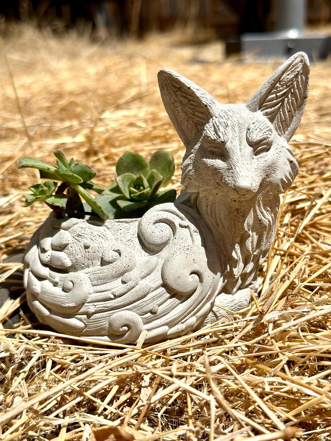 Concrete Fox Pot, Industrial, Home Decor, Urban Design, Cement Pots ...
